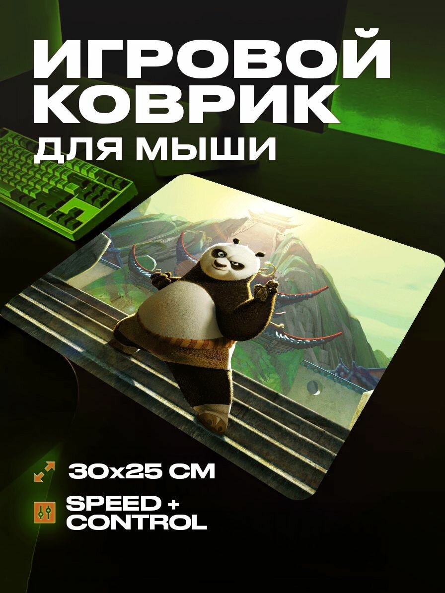 Коврик для мыши игровой Кунг-фу панда 30x25 см ProSleeves