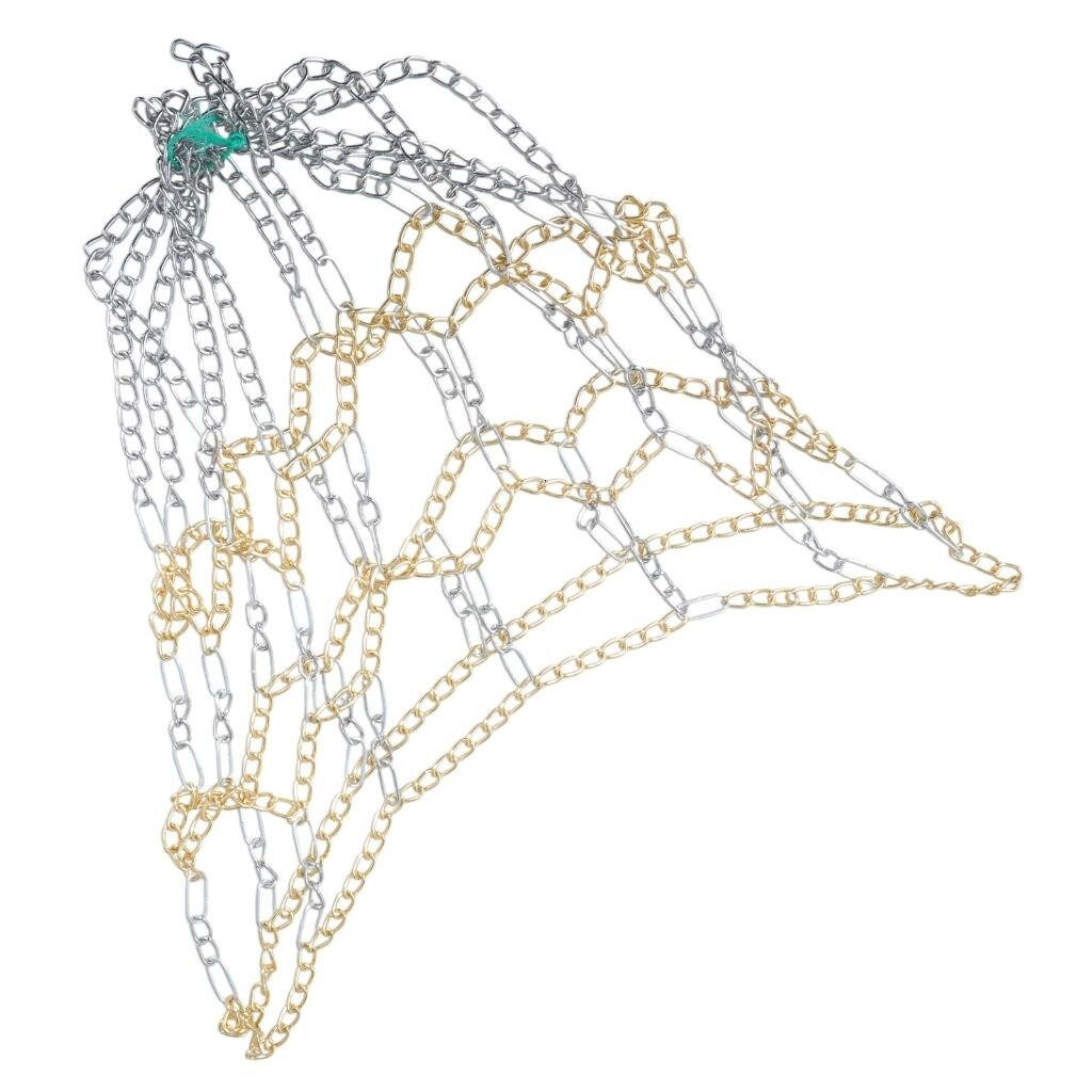 Сетка для баскетбольного кольца из металла, Золото и серебро