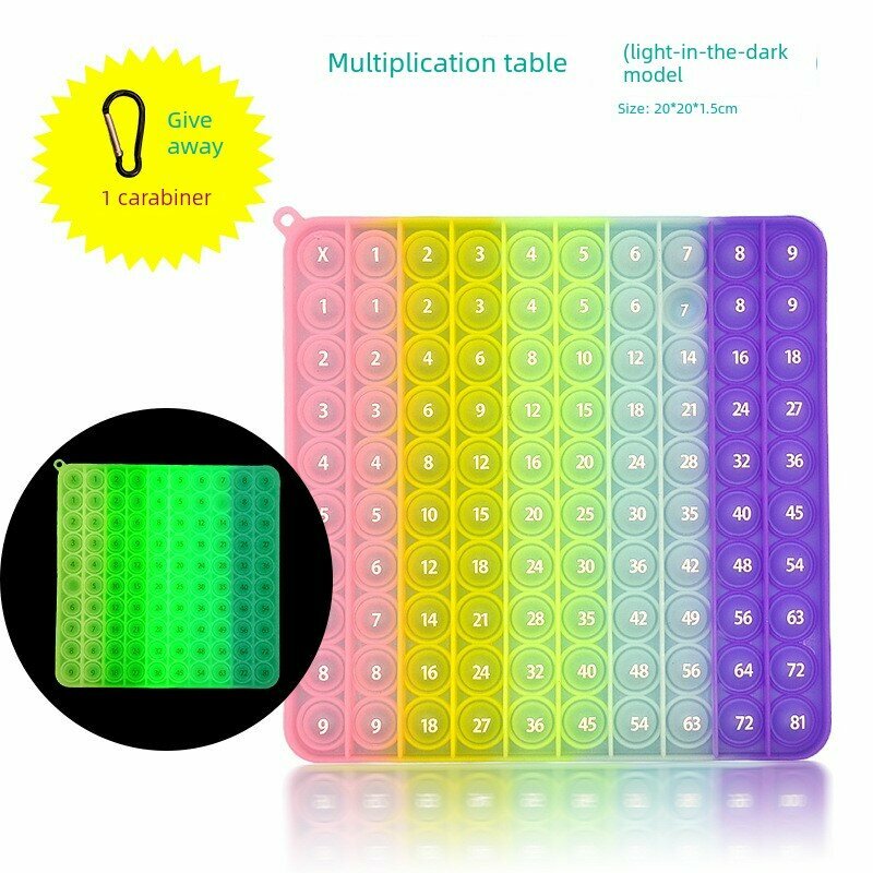 Детская развивающая игрушка с радужным прессом, цифры алфавита и таблицы умножения для мужчин и женщин, развивающие