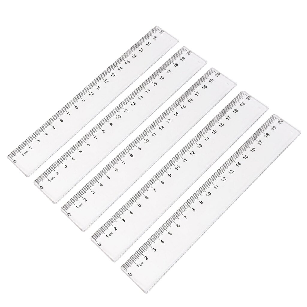 5 Шт 15 см 20 см Многофункциональная Линейка Пластиковая Линейка Прямая Линейка Прозрачная Линейка