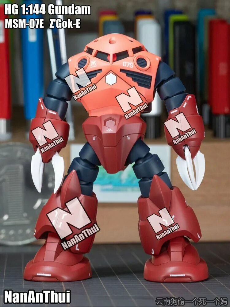 Сборная Игрушечная фигурка модель HG 1:144 MSM-07E Z-Gok-E, ZAKU, Высококачественная модель, Поставляется с бесплатными наклейками