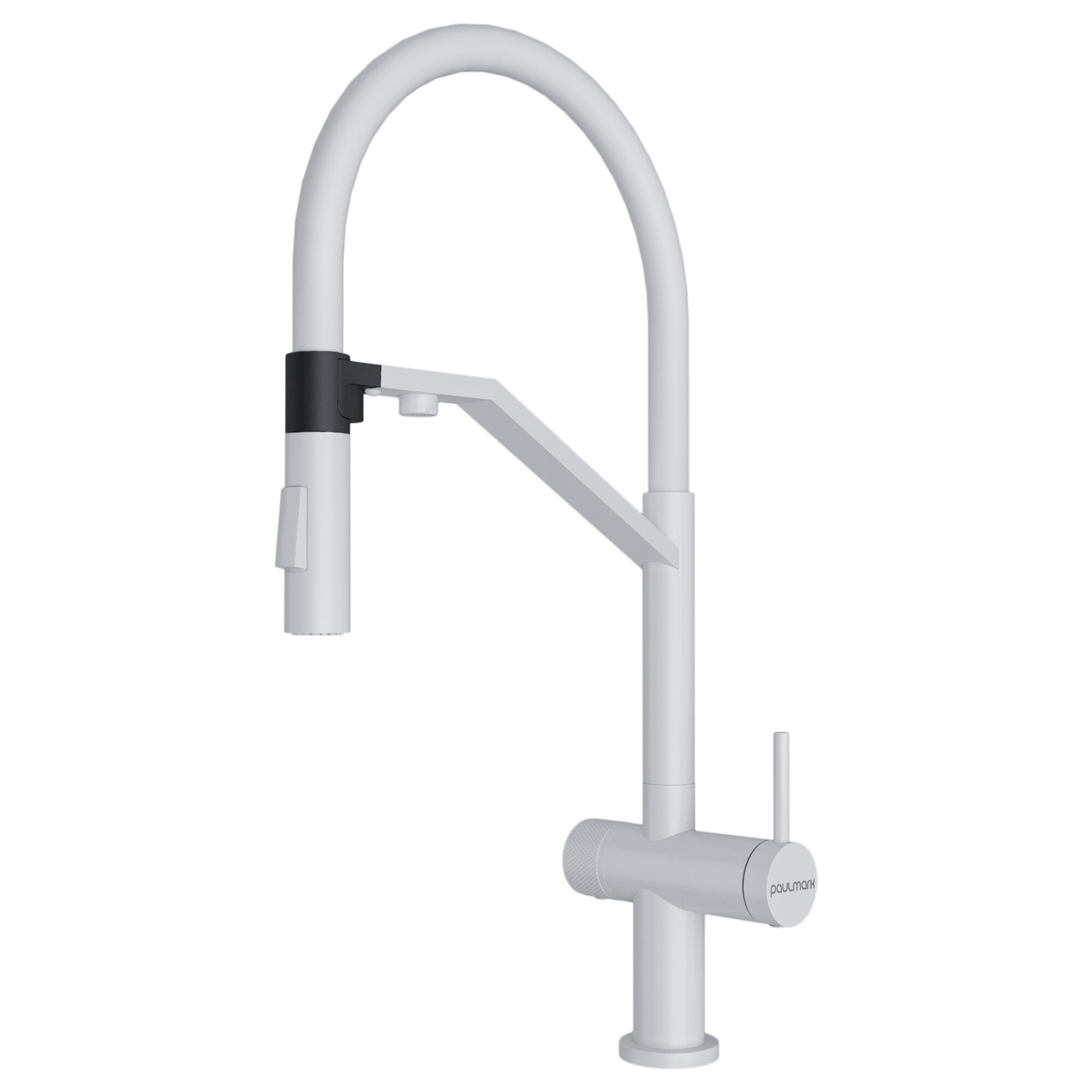 Смеситель Paulmark ZENDER Ze213155-WH белый матовый с подключением к фильтру