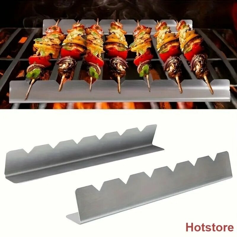 2 многоцелевые решетки для кебаба из нержавеющей стали