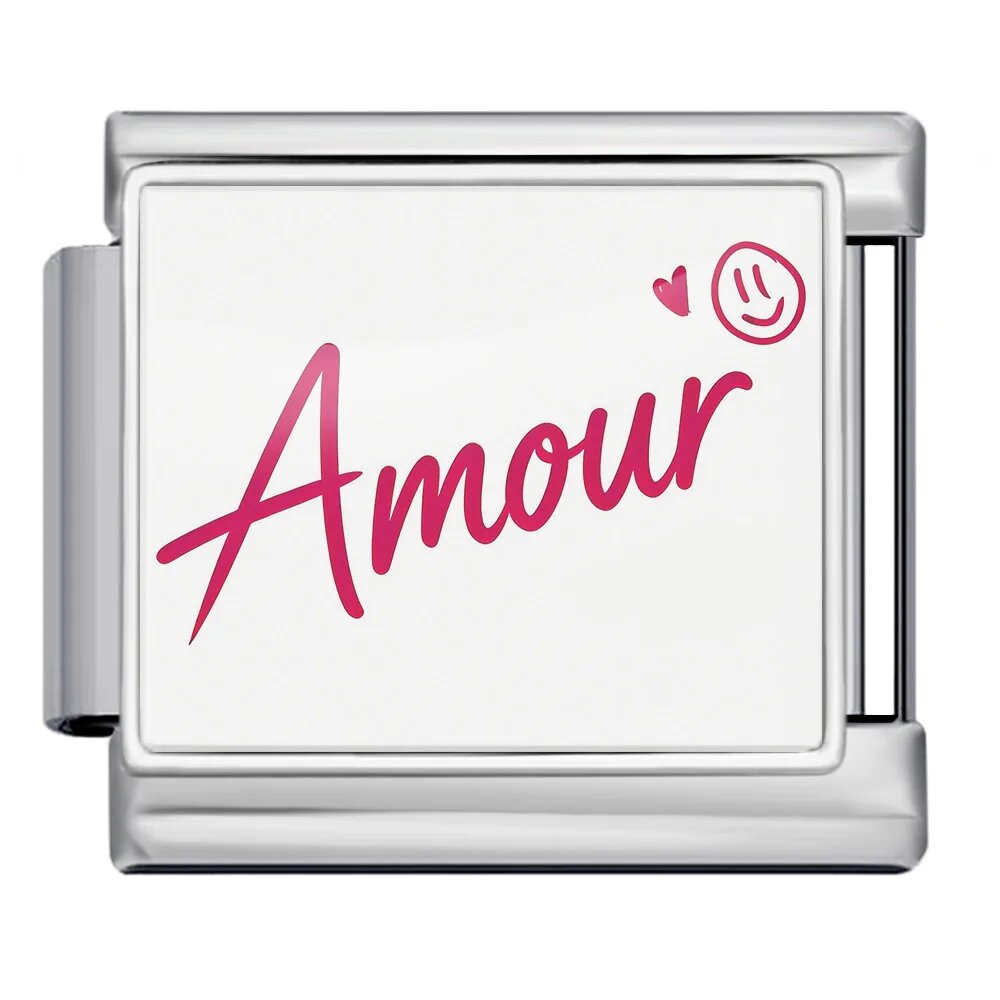 Бусина Charm Amor с сердечком, ICP-JCAA0129-1