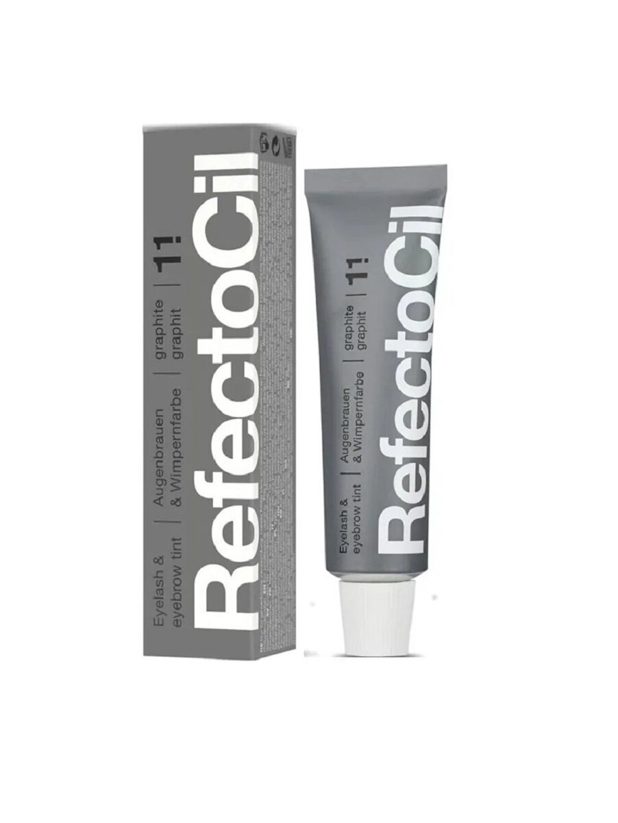 Краска для бровей и ресниц №1.1 Графит (Темно-Серая) - RefectoCil Dark Gray 15 ml