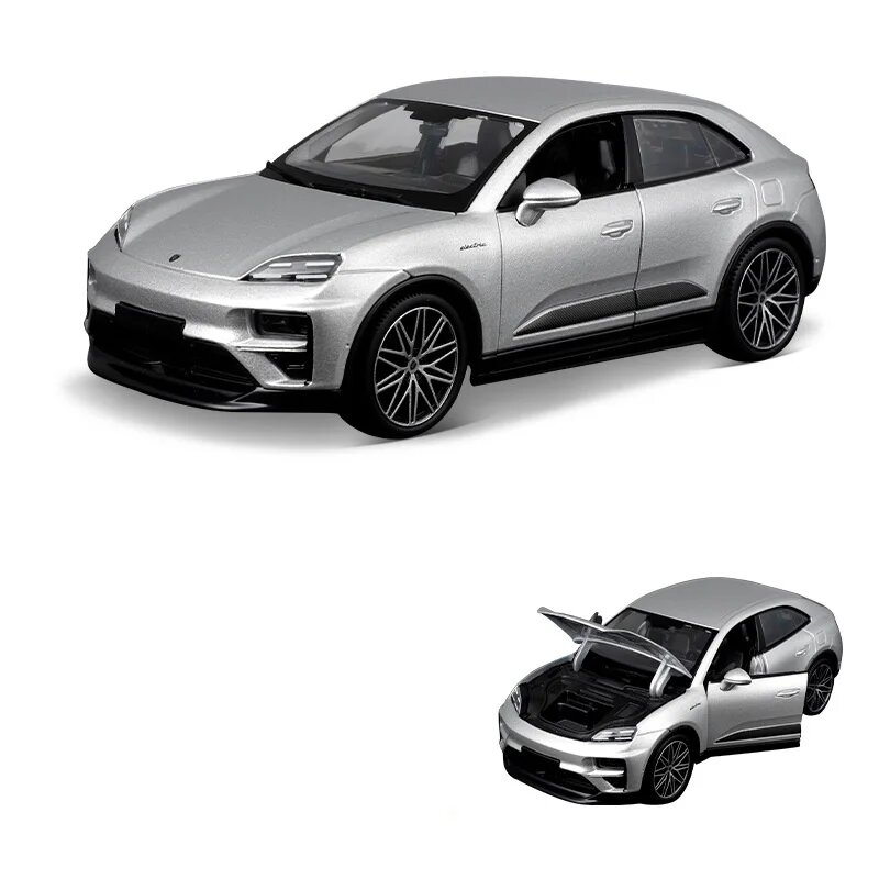 Bburago Porsche Macan EV SUV 1:24 Серый, Silvery