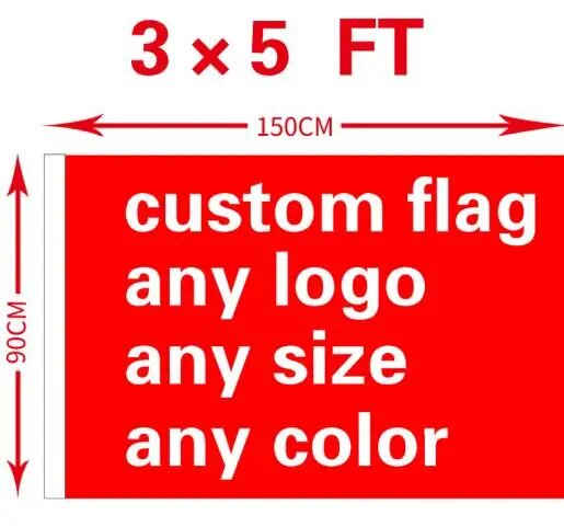 Пользовательский флаг XVGGDG из полиэстера 90 by 150cm