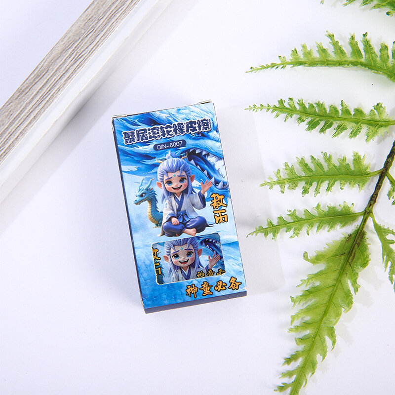 Милый аниме-персонаж, ластик-роллер, креативный дизайн, простой в использовании ластик для студентов и детей