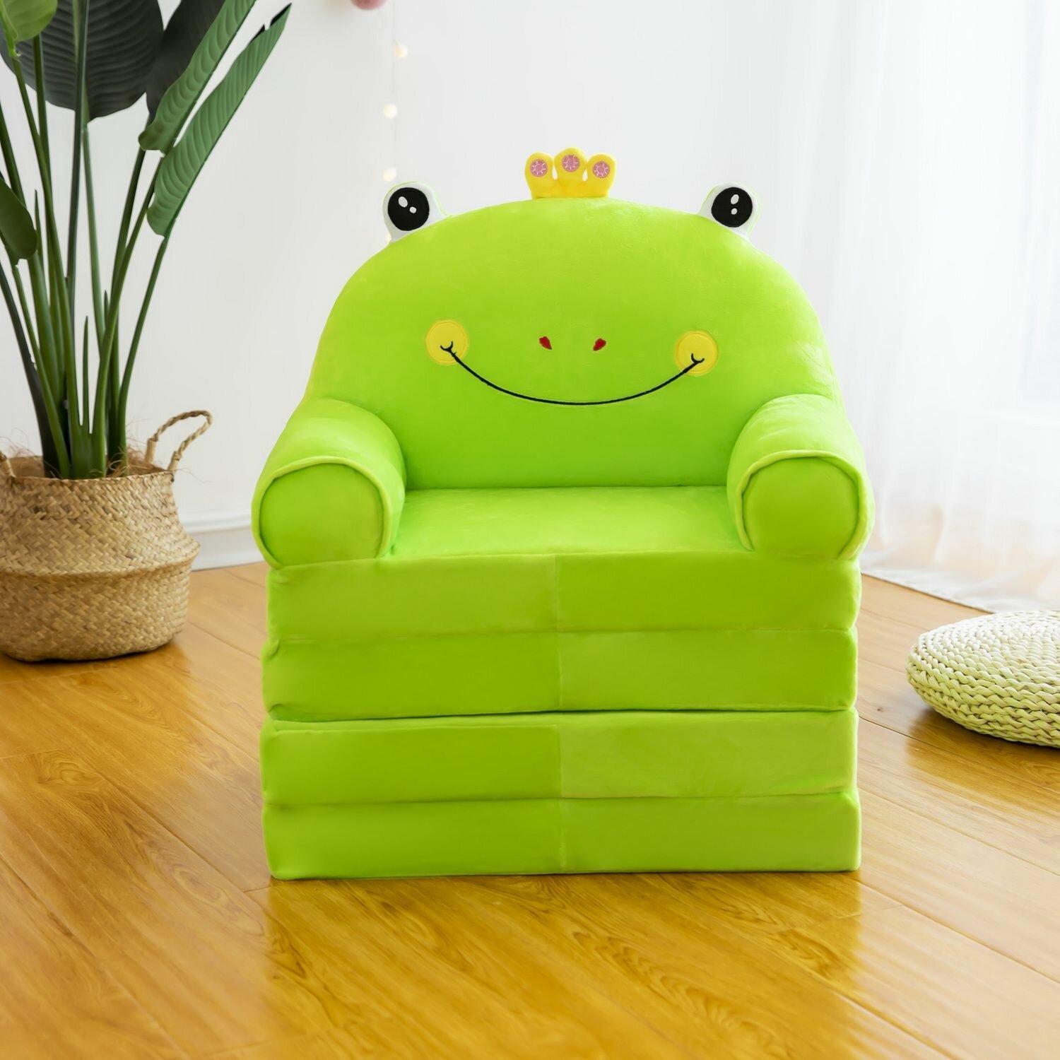 Милый мультяшный складной диван-кровать, детская кровать для сна с звездным узором, популярный в интернете, со съемным чехлом, который можно стирать, для мальчиков и девочек.