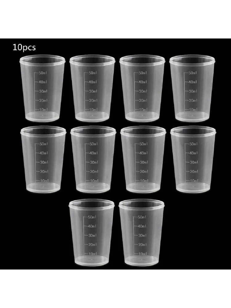 10 мерных стаканов по 50 мл