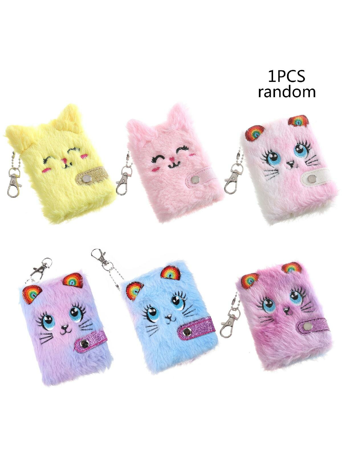 Мини-плюшевый карманный блокнот с брелоком для подарков на день рождения студента.