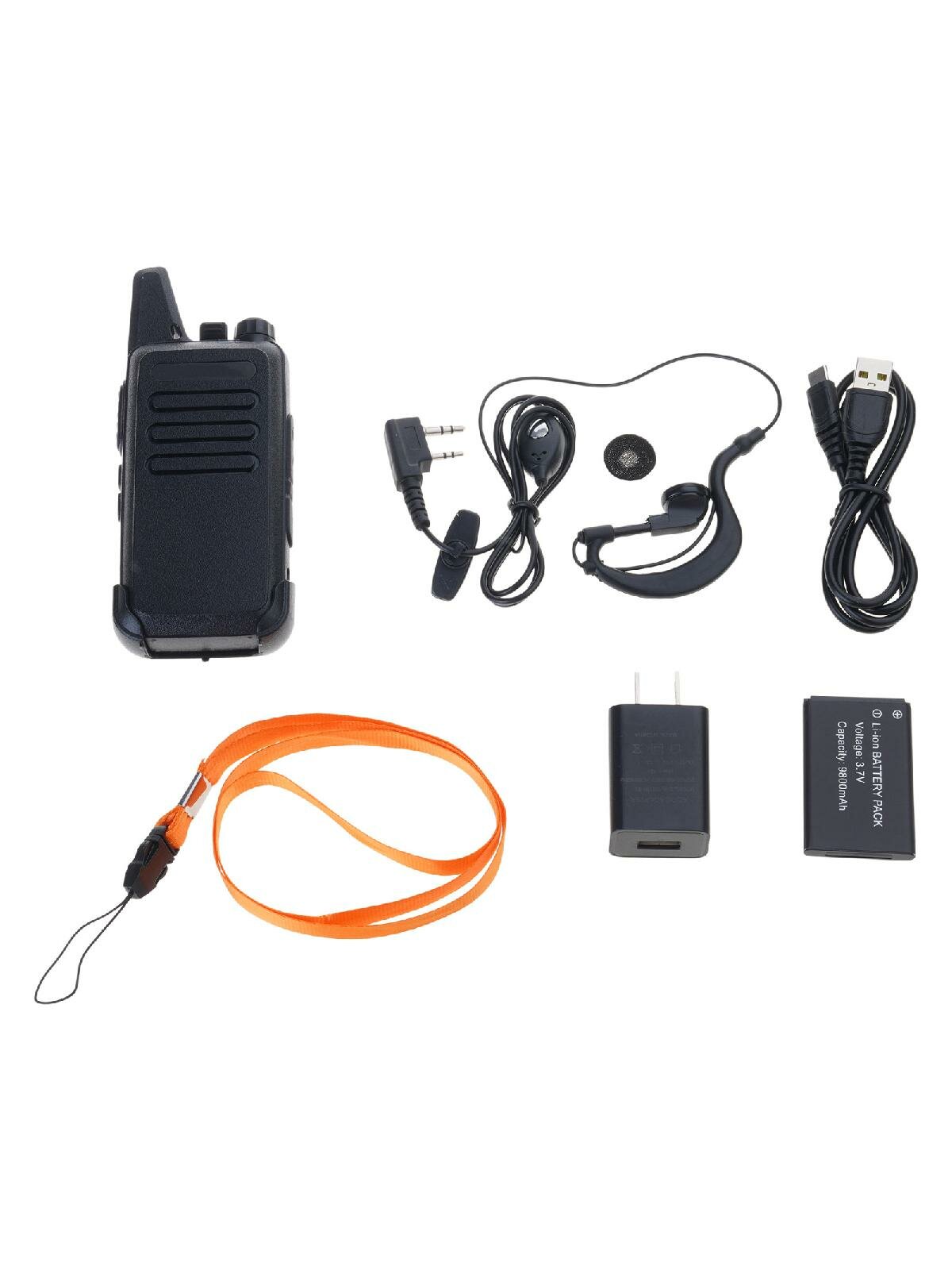 В комплект легких портативных раций входят наушники Водонепроницаемое ручное радио