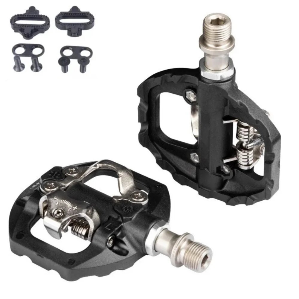 Педаль с самоблокировкой для горного велосипеда, нейлоновая Du + 3-дюймовая нагрузка, XC, без клипсов, SPD, с шипами