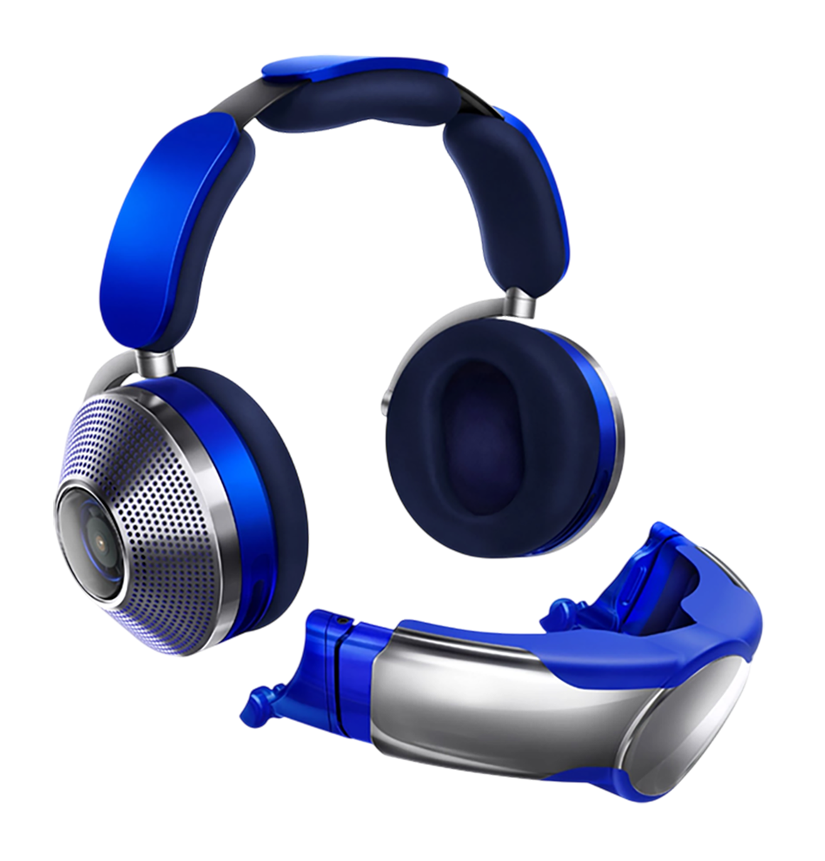 Беспроводные наушники Dyson Zone Headphones with Air Purification Ultra Blue/Prussian Blue (Синий)
