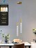 Подвесная люстра FUMI LIGHTING, 10 Вт, с хрустальными подвесками, золото, для го...