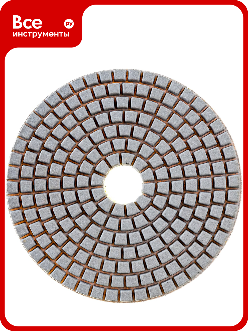 Круг алмазный гибкий шлифовальный для полировки мрамора (100х3х15 мм; Р2000) vertextools 12500-2000
