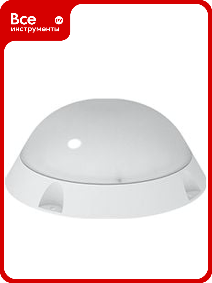 Светодиодный светильник ЖКХ VARTON круг IP65 185x70 мм антивандальный 6 ВТ диод 0,5Вт 4000К 1/10 V1-U0-00005-21000-6500640