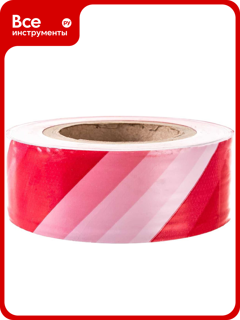 Лента сигнальная Monolit красно-белая, 50ммх200м, 2шт 1241