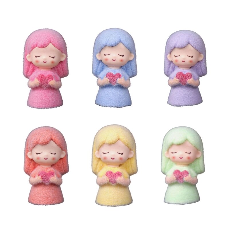 Статуэтка Сердца Девушки В Руках, Скульптура Девушки Из Смолы, Украшение Коллекционных Статуэток