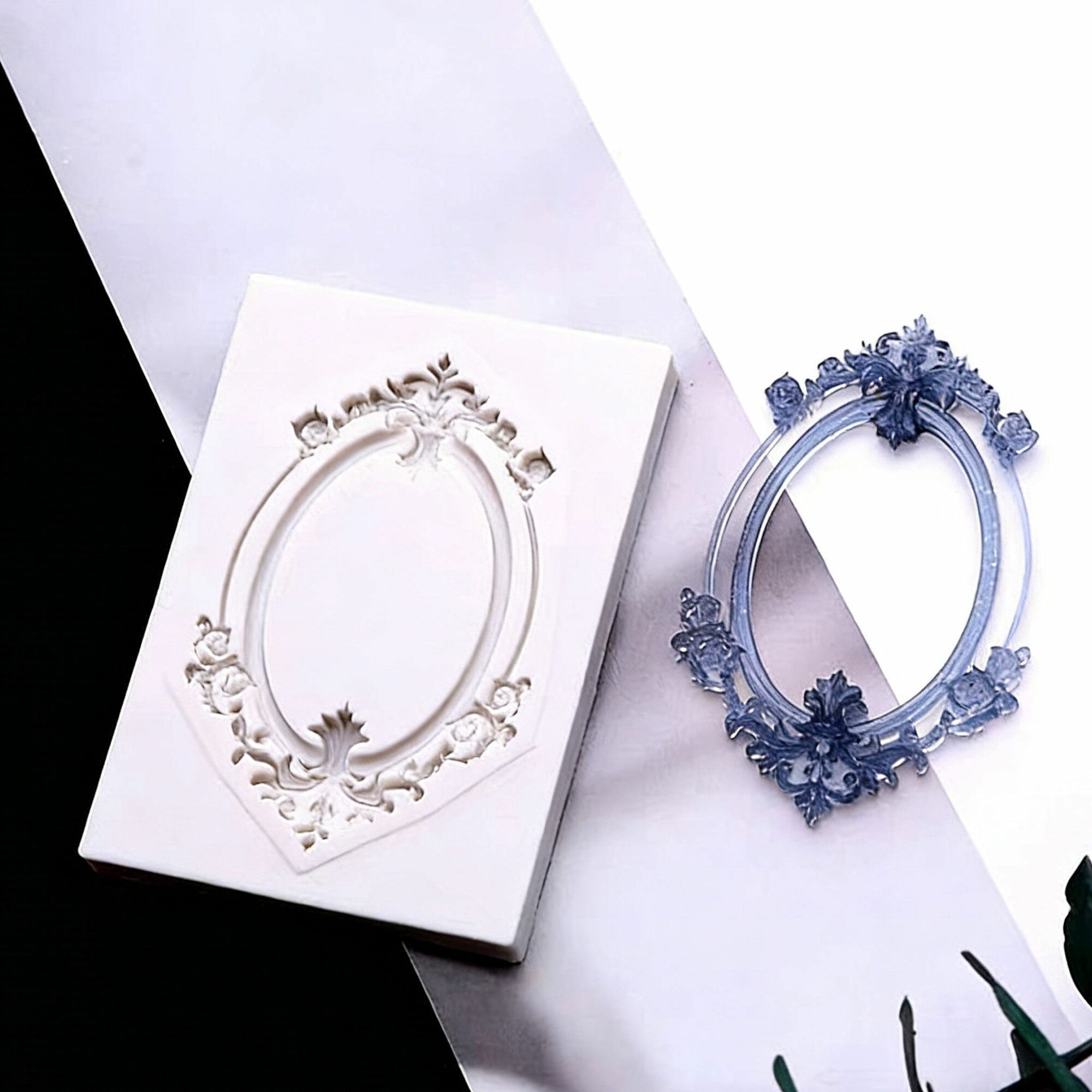 Силиконовая форма / молд для рукоделия Лепнина / Полая рама