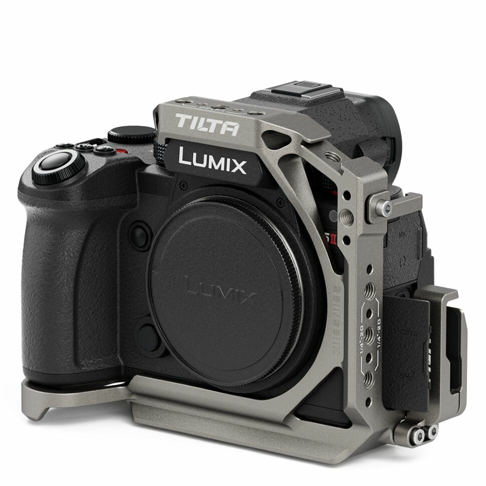 Клетка Tilta Half Cage для Panasonic S5 II/IIX Серая, быстросъёмная площадка
