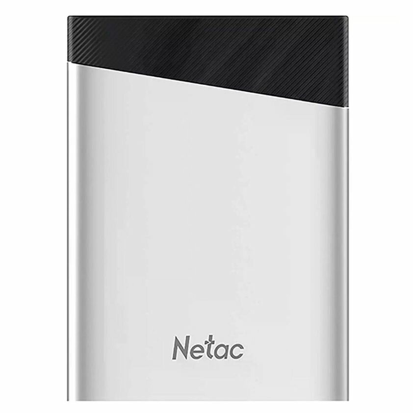 256 ГБ Внешний SSD диск Netac NT01Z6S 256G 32SL (NT01Z6S-256G-32SL) серебристый - USB 3.1, чтение 490 Мб/с, запись 450 Мб/с
