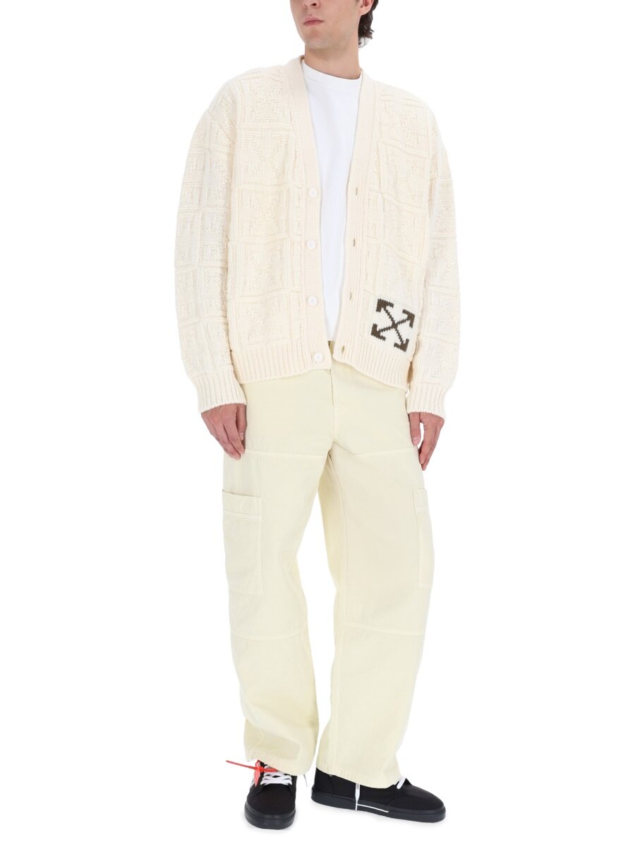 Брюки классические Off-White, размер 50, бежевый — фото 1