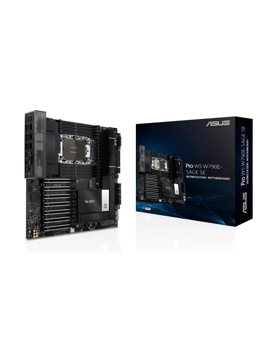 Материнская плата ASUS PRO WS W790E-SAGE SE SSI EEB LGA4677 Intel W790 8xDDR5 (2048ГБ)