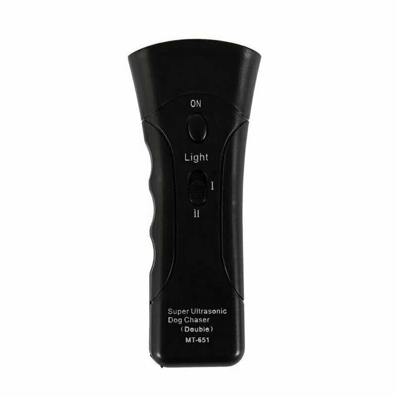 Ультразвуковое устройство против лая собак портативный отпугиватель 125дБ с фонариком для дрессировки и защиты на улице