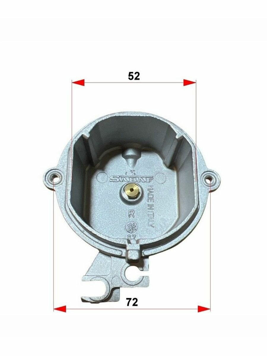 Корпус горелки большой мощности с жиклером ( сопло ) 6420042101152SRM4CTD8 для печи Гефест