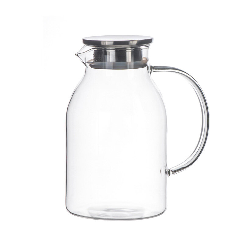 Оптовая продажа большой емкости стеклянного кувшина для холодной воды, домашнего охлаждающего кувшина для кипяченой воды, набор стаканов для воды, кувшина для сока, кувшина для чая