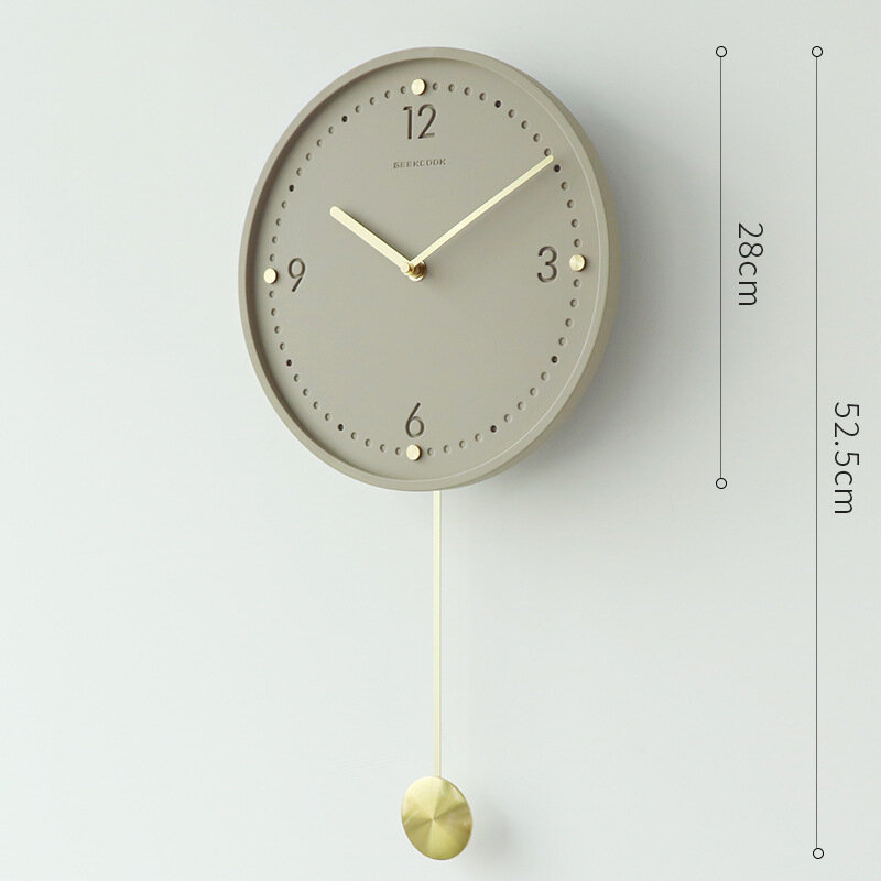 Настенные часы "Фэн-шуй", глиняные, латунные, 11 дюймов