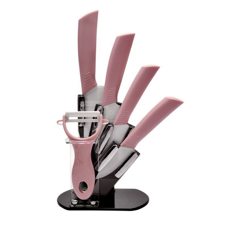 Набор керамических ножей из пяти предметов: нож для фруктов, нож для овощей, набор для чистки, керамический нож из циркония, нож для мяса