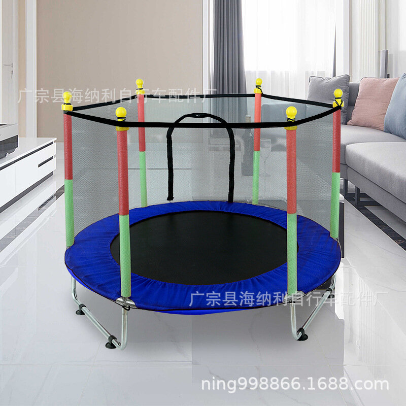 Детский батут для домашнего использования с защитной сеткой, детская игрушка для прыжков, фитнес-батут для взрослых и детей, напрямую от производителя