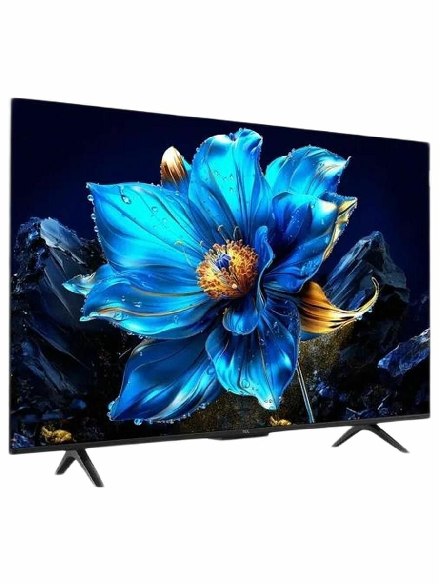 Телевизор TCL QLED 43P7K, 43", 3840 x 2160, Google TV, чёрный