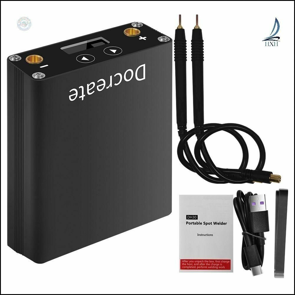 Миниатюрный ручной сварочный аппарат премиумкласса для аккумуляторов и никелевых листов, оснащенный OLEDдисплеем, разъемом TypeC и мощной батареей 5500 мАч