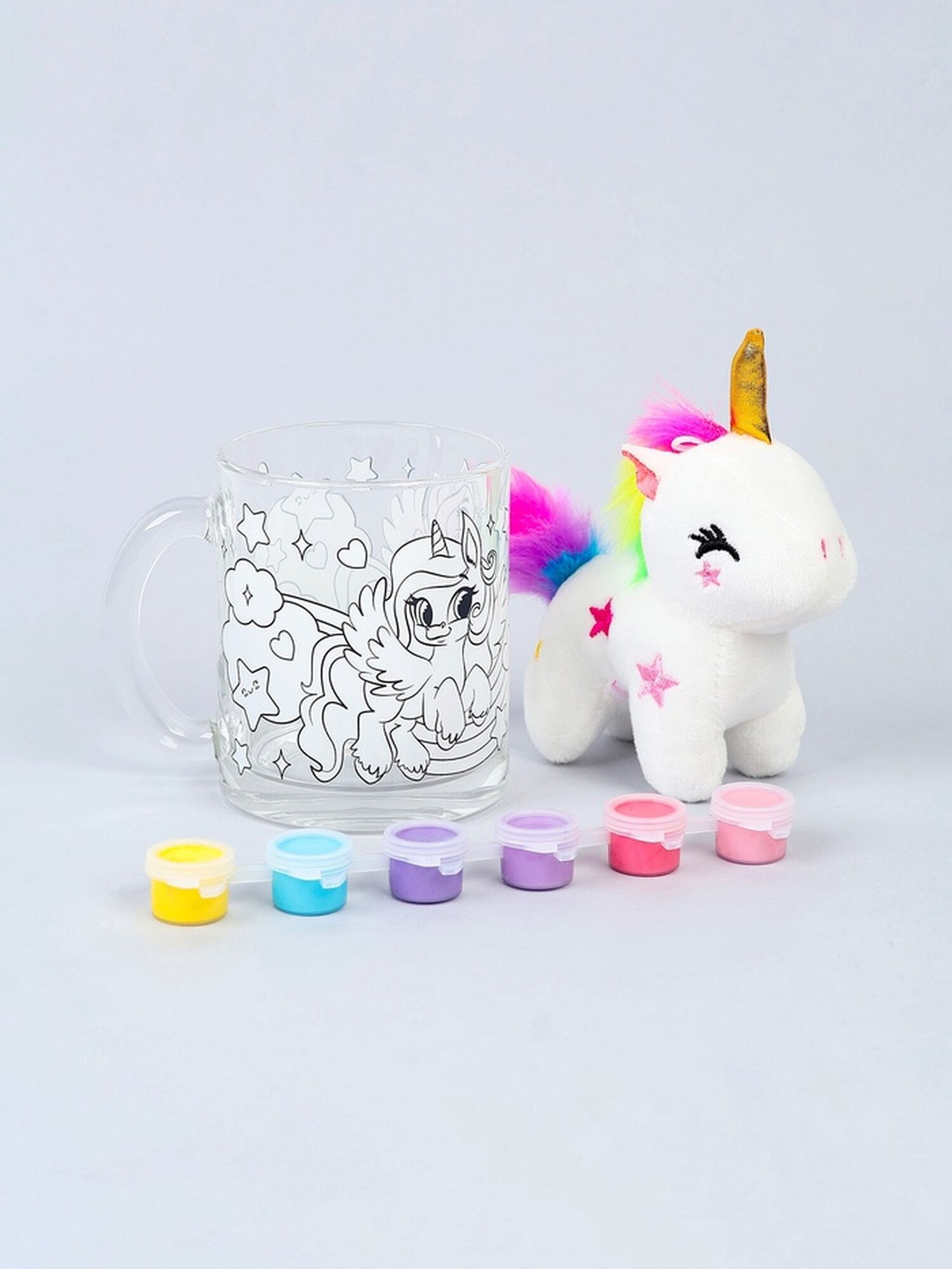 Кружка-раскраска Пони, керамика, краска в комплекте, 6 цветов