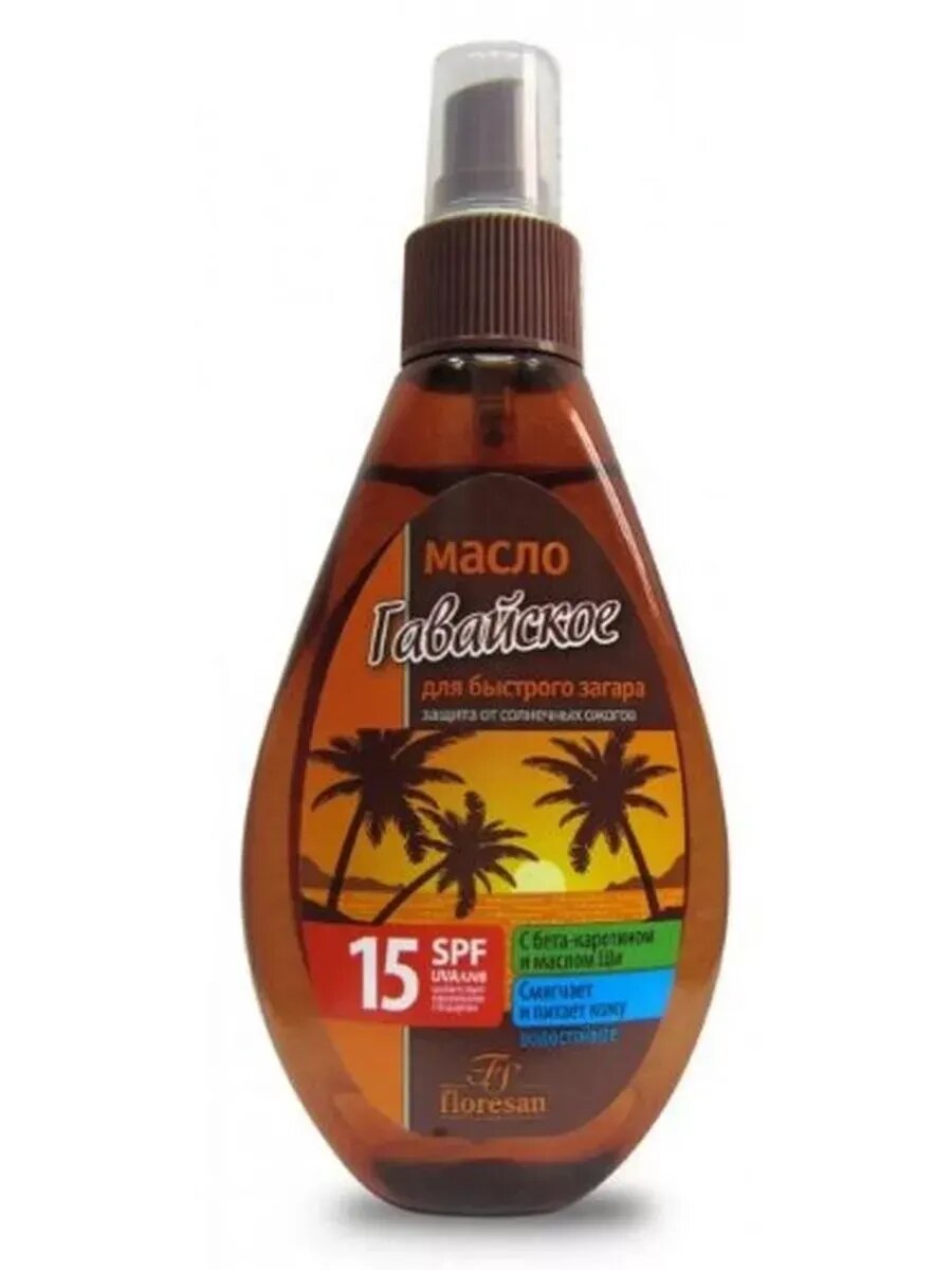 Floresan Масло для быстрого загара гавайское spf 15 160 мл