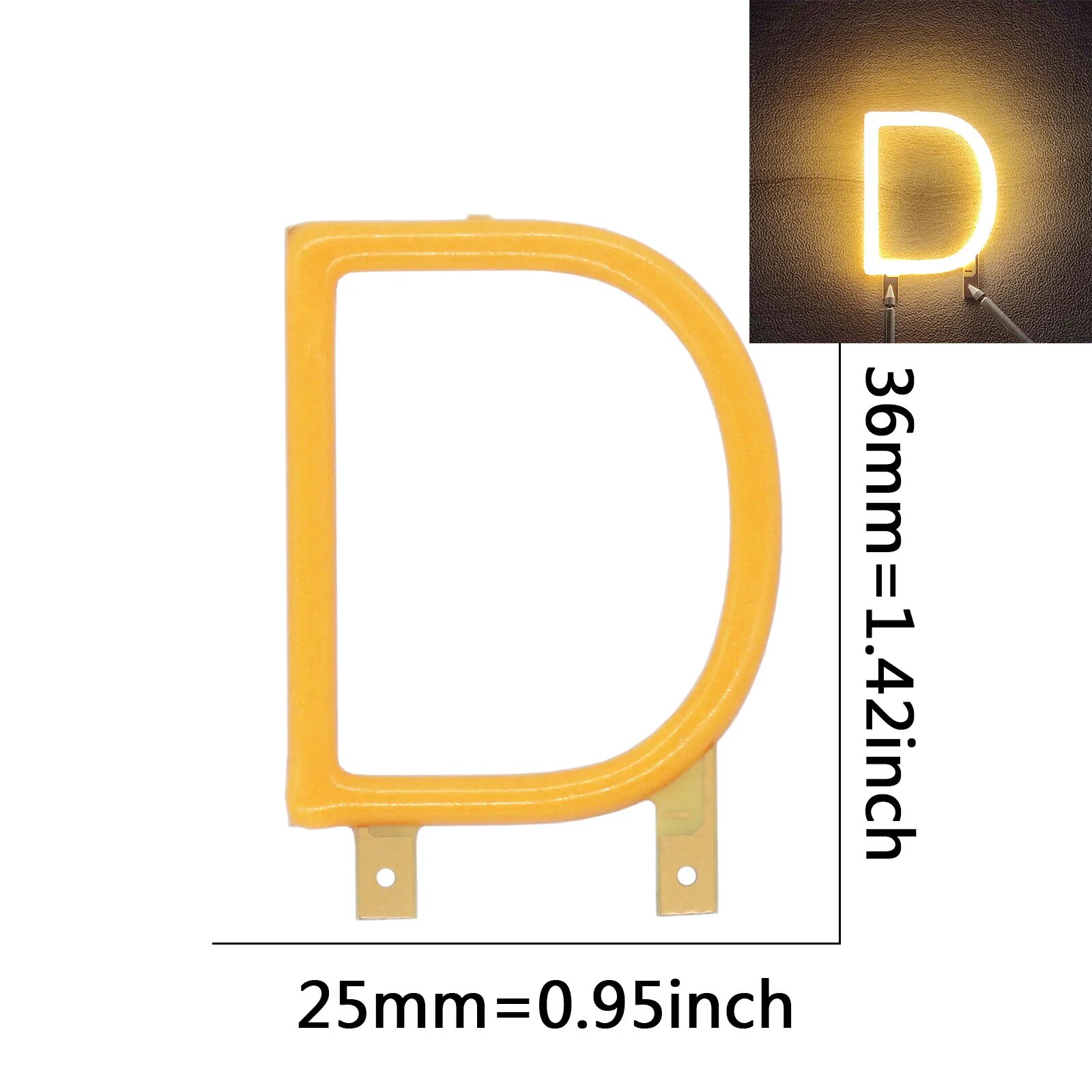 Светодиодная нить Эдисон, Letter D