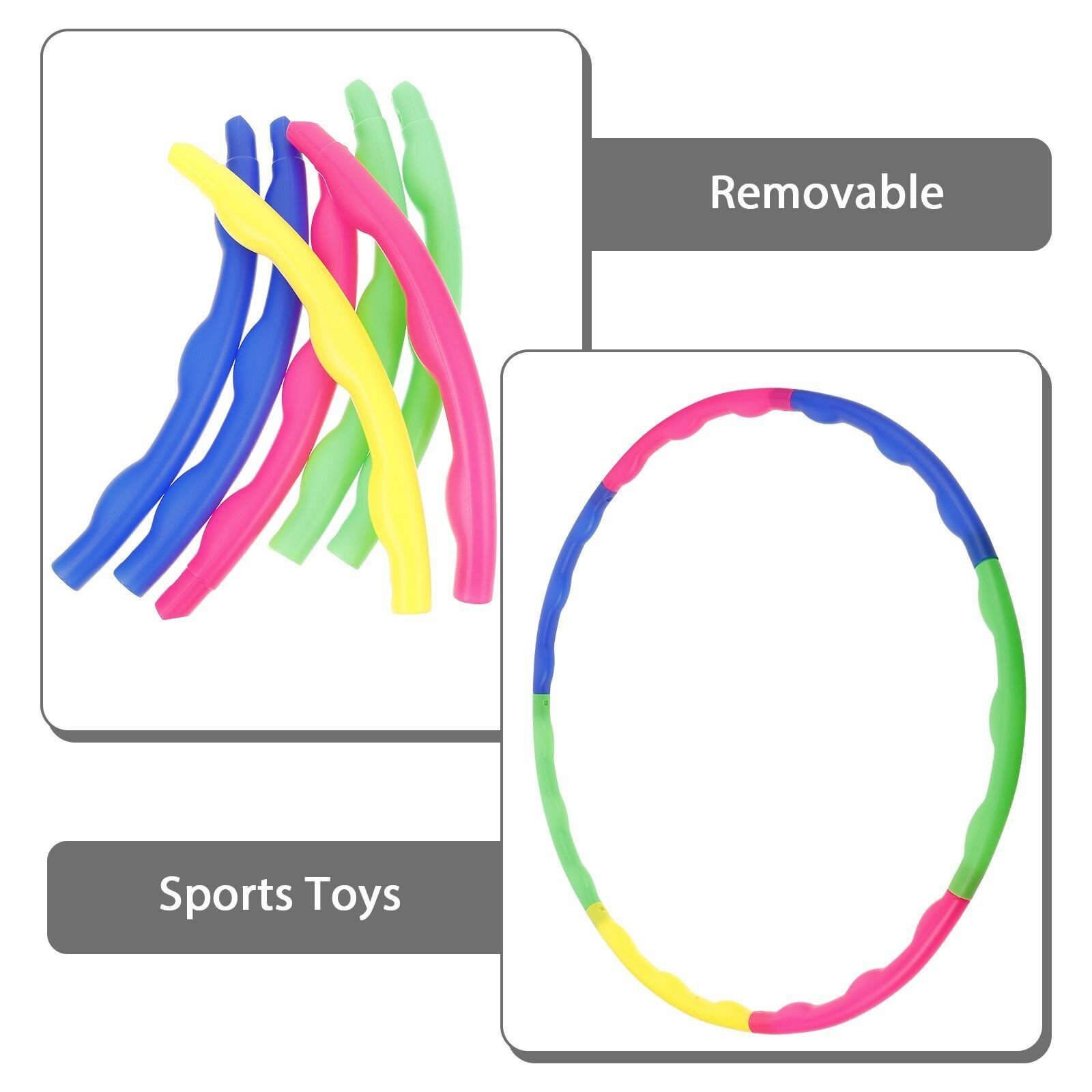 Спортивный обруч для дома и детского сада, безопасный для использования, 55.00x55.00x2.50 см