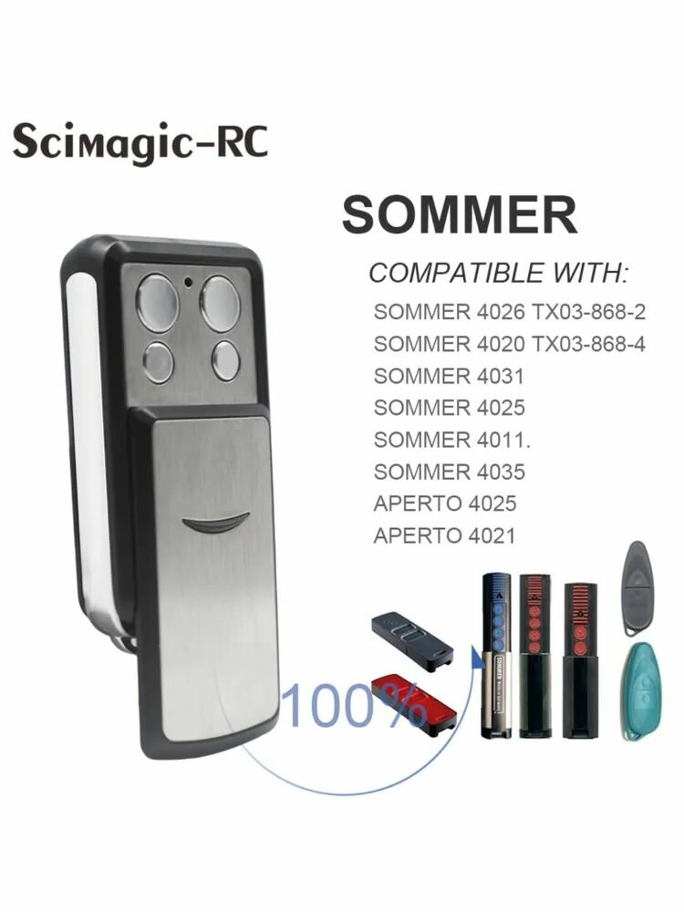 SOMMER 4031 4031V000 Пульт дистанционного управления 868 МГц Замена 868,8 МГц Контроллер гаражных ворот