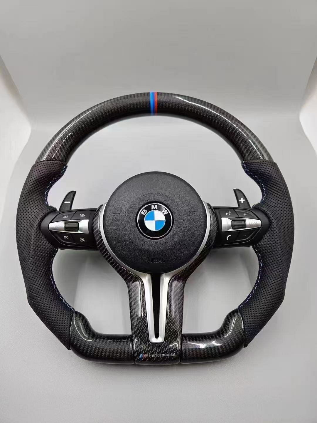 2026 Совместимый модифицированный руль из углеродного волокна для BMW 3 серии, 5 серии, 525, 530, X1, X3, X5, X6, спортивная модель