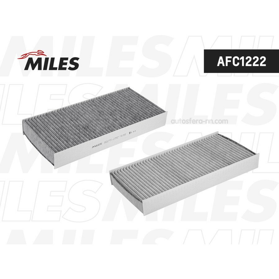 MILES AFC1222 Фильтр салона CITROEN JUMPY/PEUGEOT EXPERT/FIAT SCUDO 07- угольный