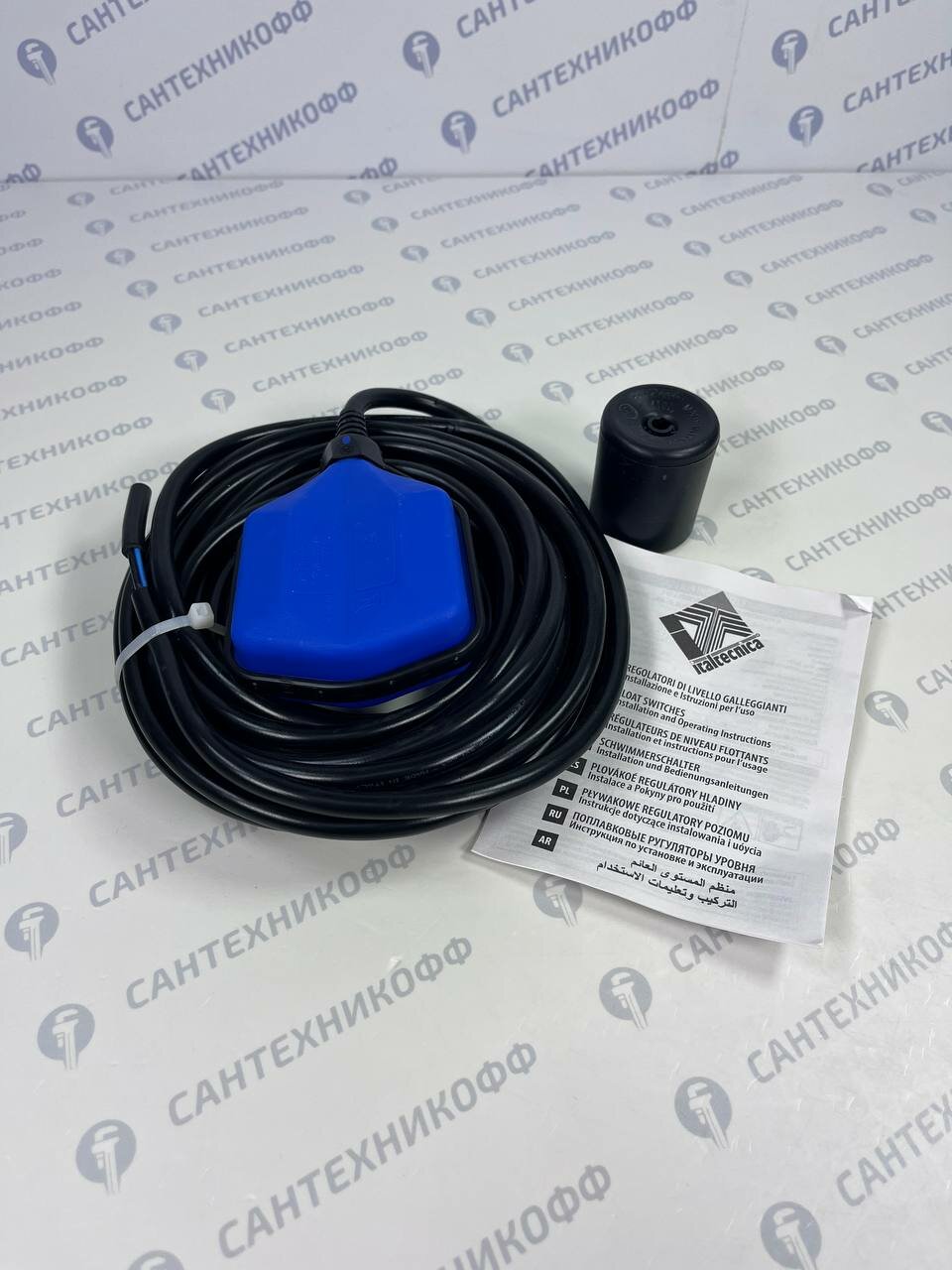 Поплавковый выключатель ITALTECNICA TECNOIT-10, 10м, синий (FSW. RS.3X1. H5V.010. W.01)