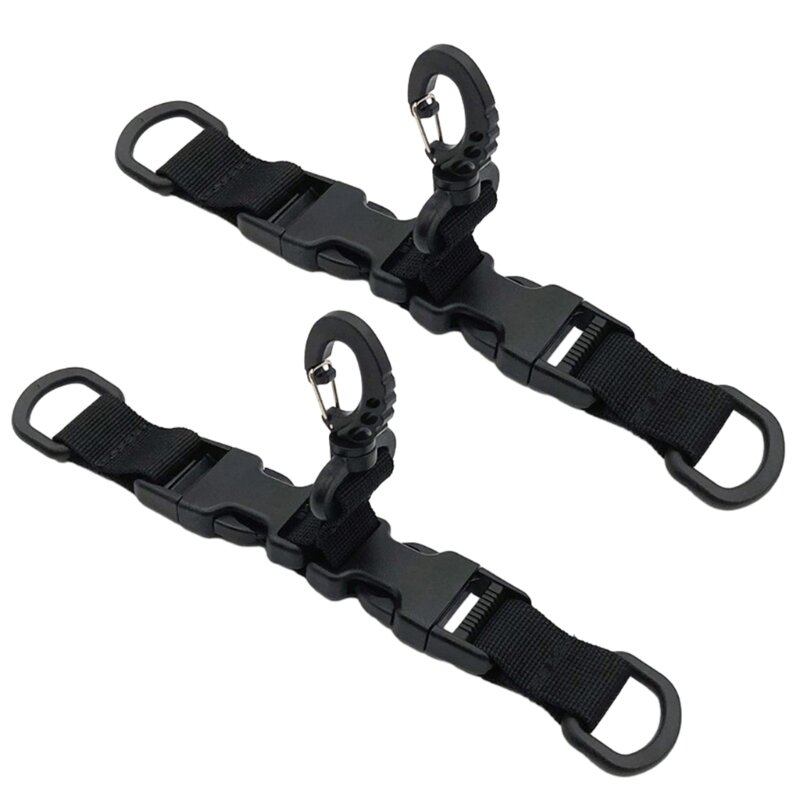 Тактический Нейлоновый Лямчатый Крючок Для Рюкзака, Многофункциональный Карабин, D-Образный Брелок, Двойная Быстроразъемная Подвесная Пряжка