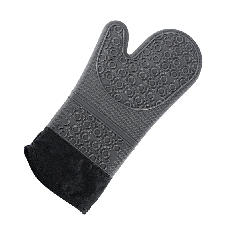Силиконовые рукавицы для духовки с хлопковым утеплителем