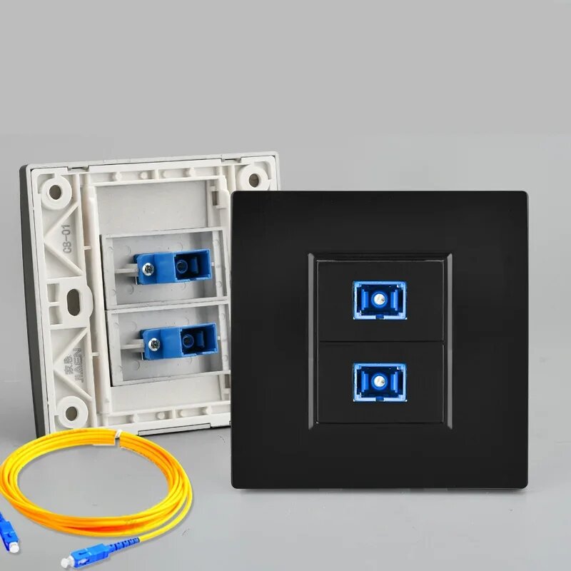 Оптическая панель настенная Depo Guye Black 2-port