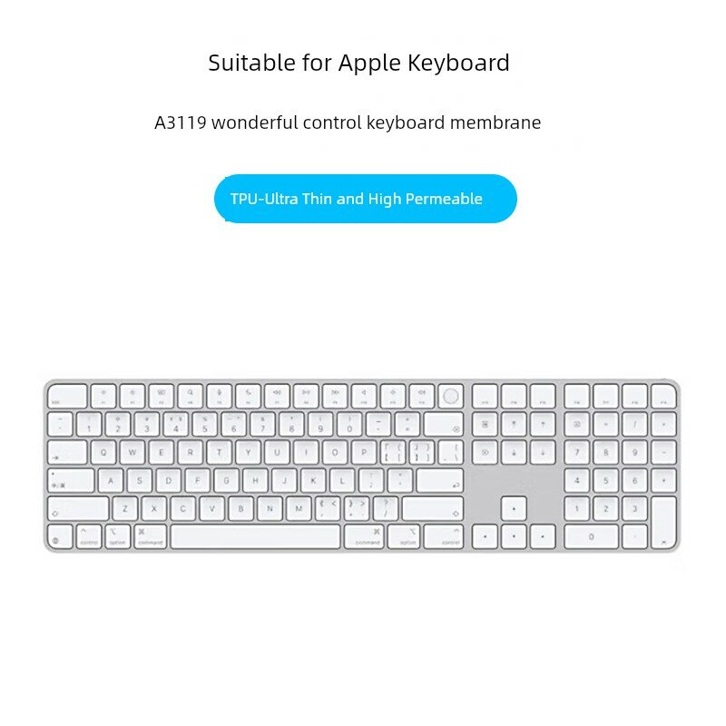 Пленка из ТПУ для клавиатуры iMac Apple прозрачная для модели A3119