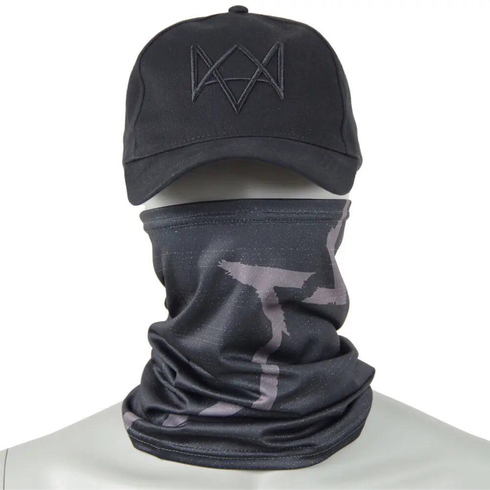 Черная маска и кепка Watch Dogs