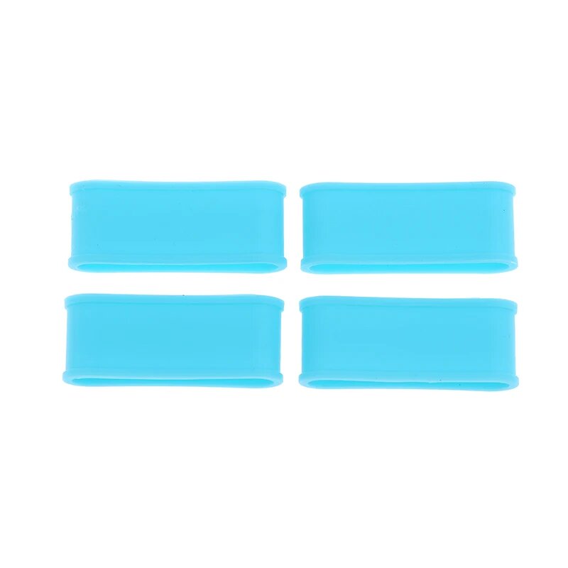 4 шт, силиконовые кольца для рукоятки теннисной ракетки Синий, Blue